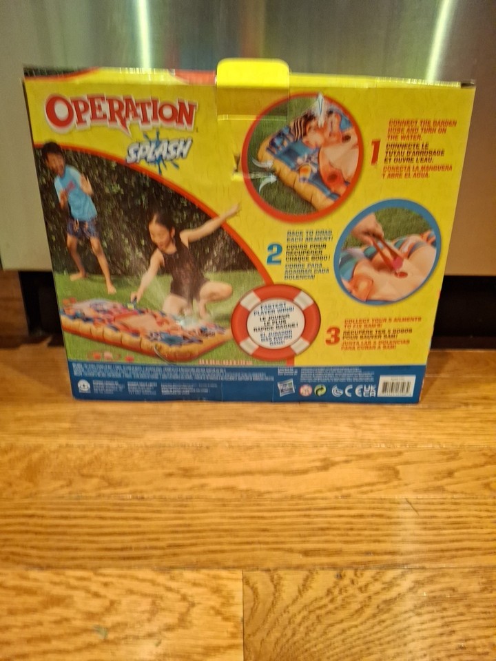 Hasbro Operation Splash – Water Sprinkler Pad Game Summer Toys Kids ...