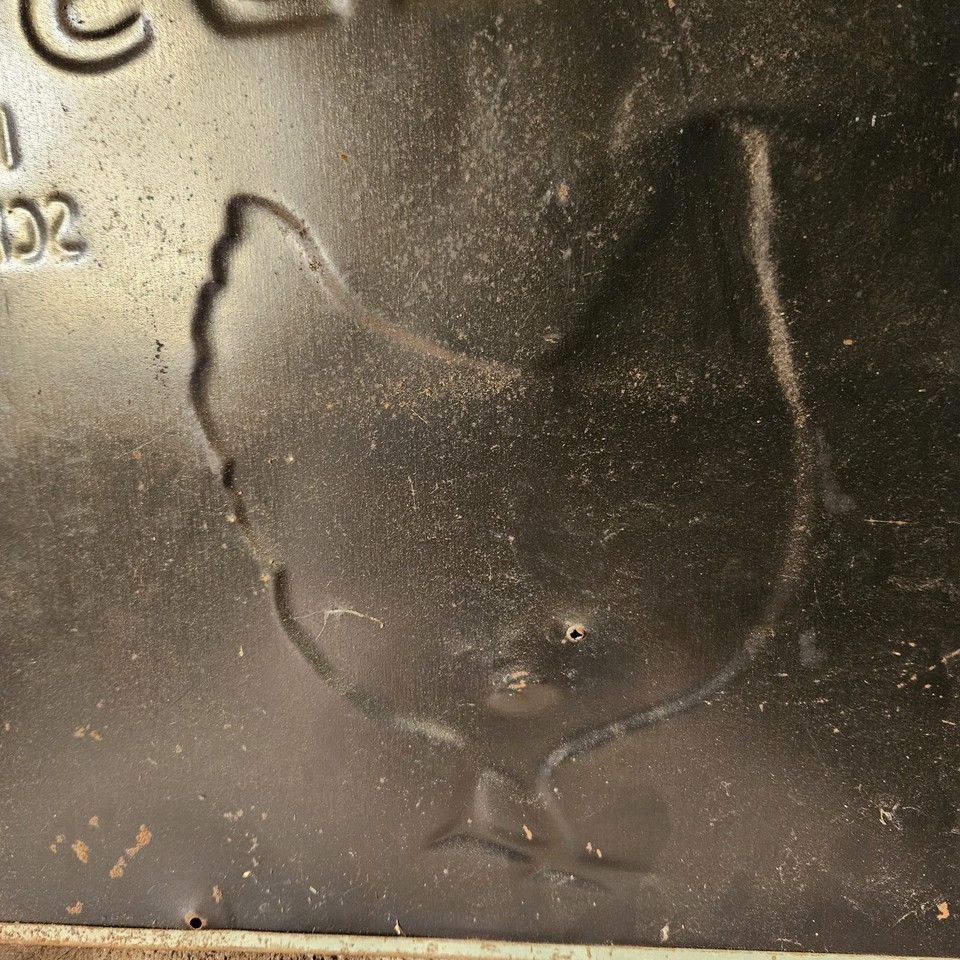 VINTAGE PARK & POLLARD LAY OR BUST FEEDS CHICKEN FARM TIN SIGN - ALL ...