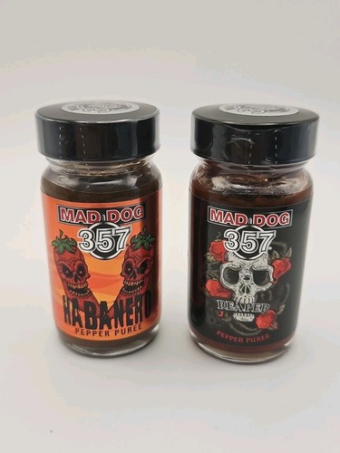 Mad Dog 357 Pepper Puree Reaper Habanero LOT 2 NEW 249255004047| eBay