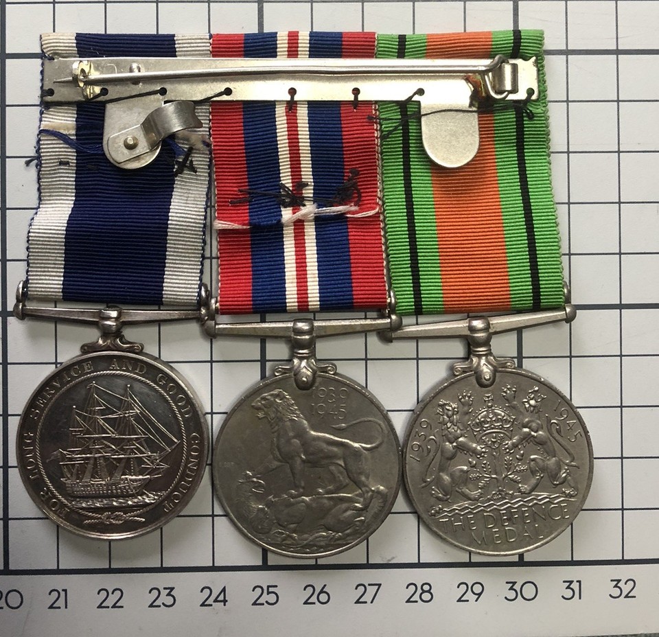 WW2 Royal Navy Medal Group & Long Service Good Conduct LSGC Chief ...