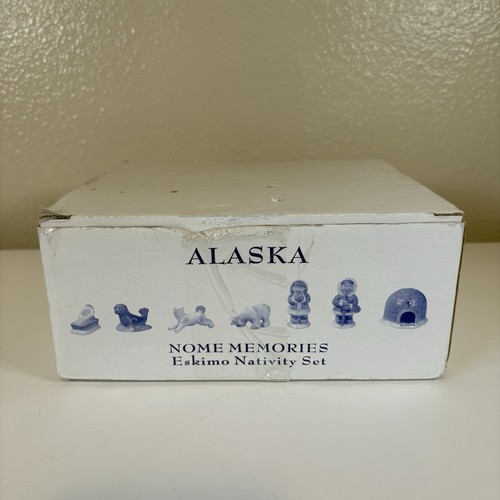 Vintage Nome Memories Eskimo Nativity Set Alaska Seven Piece Set ...