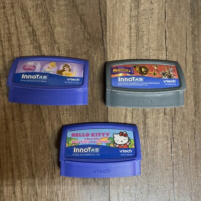 Vtech Innotab Lot of 3 Madagascar Disney Princesses Hello Kitty | eBay
