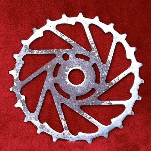 Antique Chain Ring 24T Skip Tooth Crank Balloon Tire Bike 1930's 1940's ...