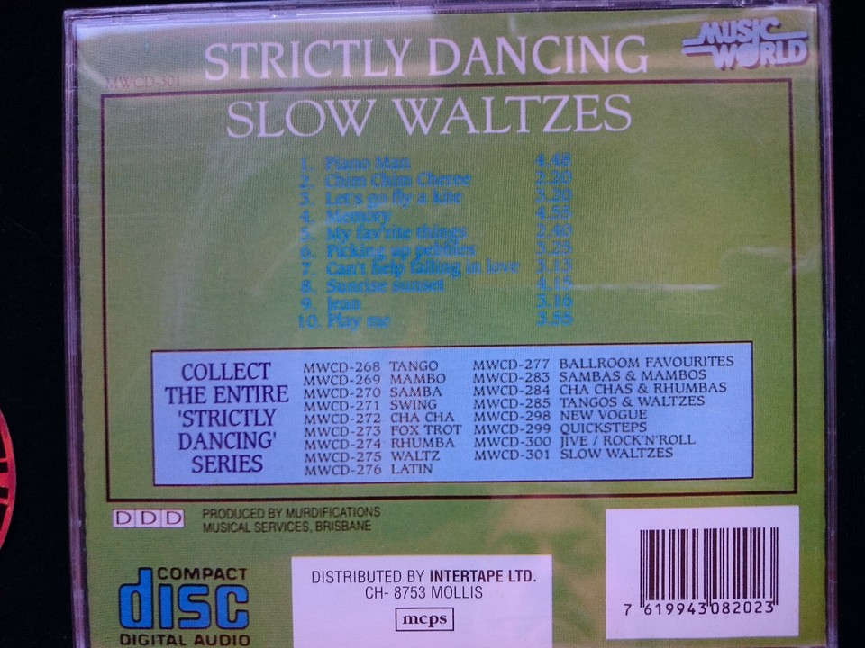 Strictly Dancing Slow Waltzes CD + Adtv Sticker (217) | eBay