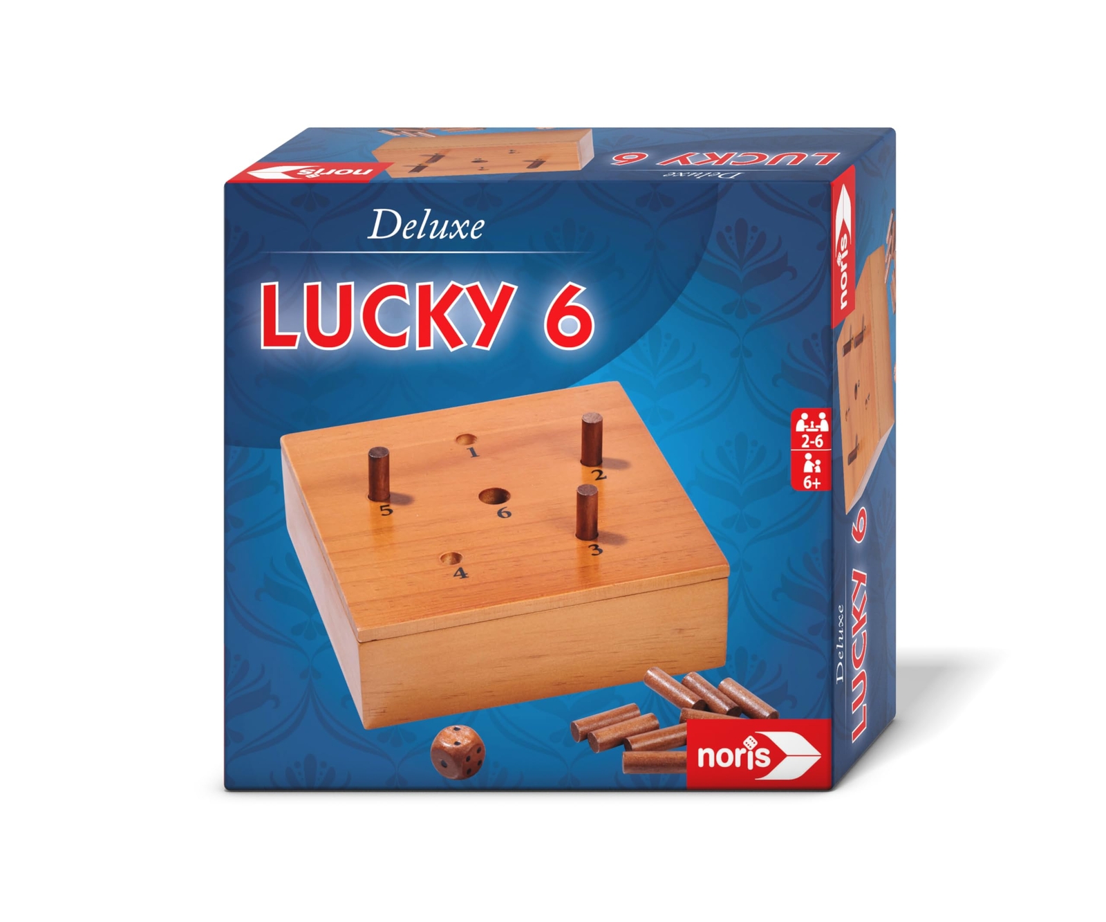 Noris 606102046 Deluxe Lucky 6 (Dice Game from 6 Years) Classic Super ...