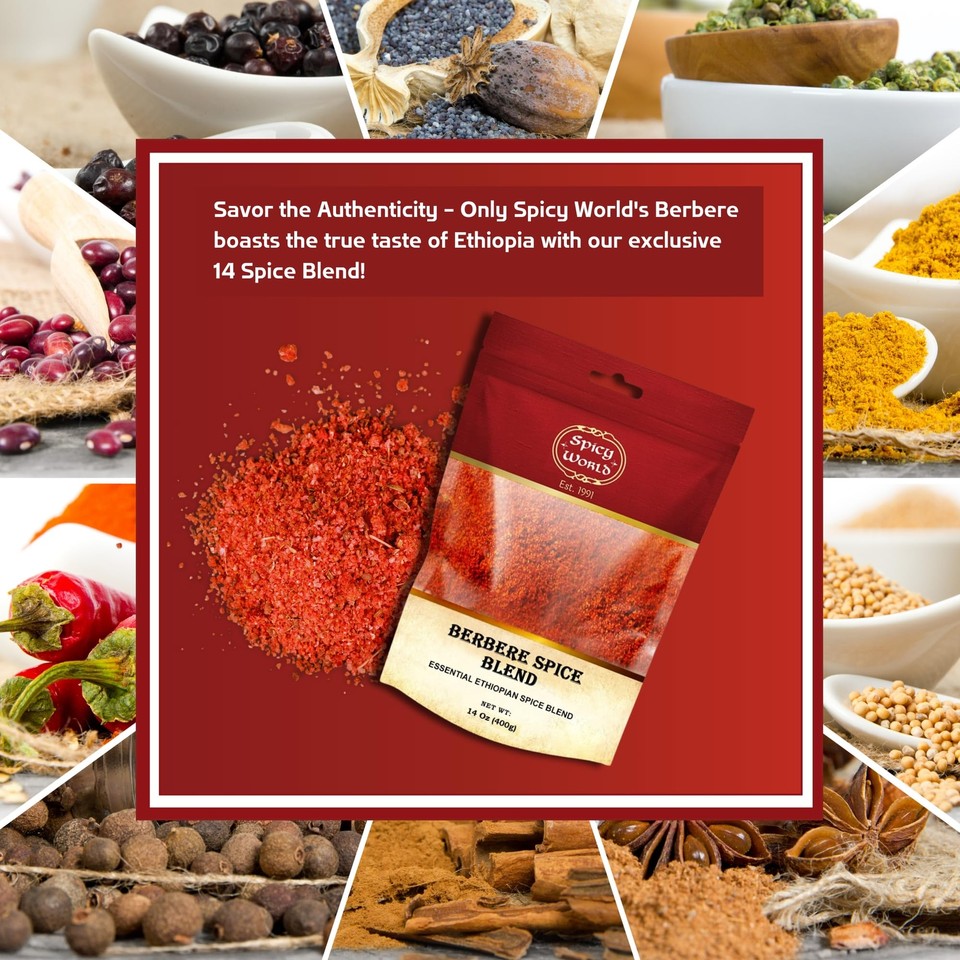 Spicy World Berbere Spice Blend | Authentic Ethiopian Seasoning Hand ...