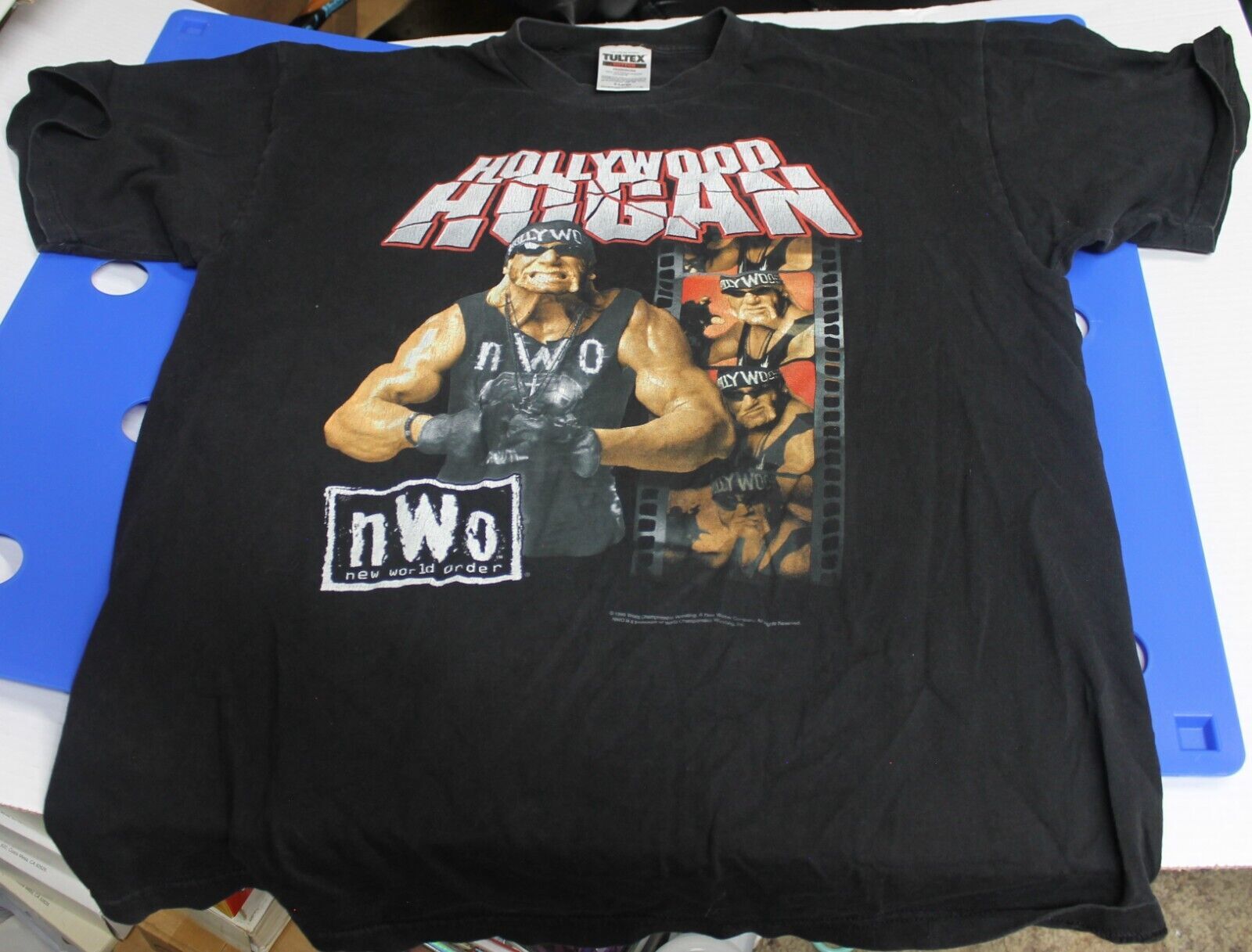 vintage wcw nwo hollywood hogan shirt wwf wwe 90s - Gem