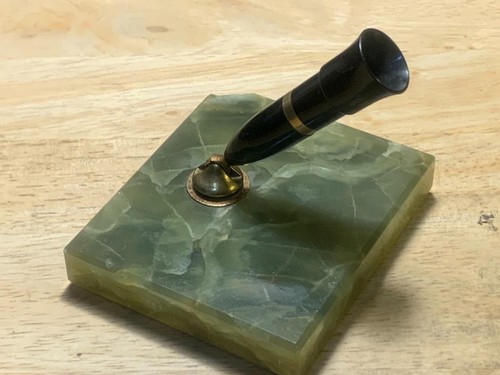 Vintage Onyx Marble SHEAFFER'S Pen Stand 3" x 3 1/2" x 5/8" | eBay