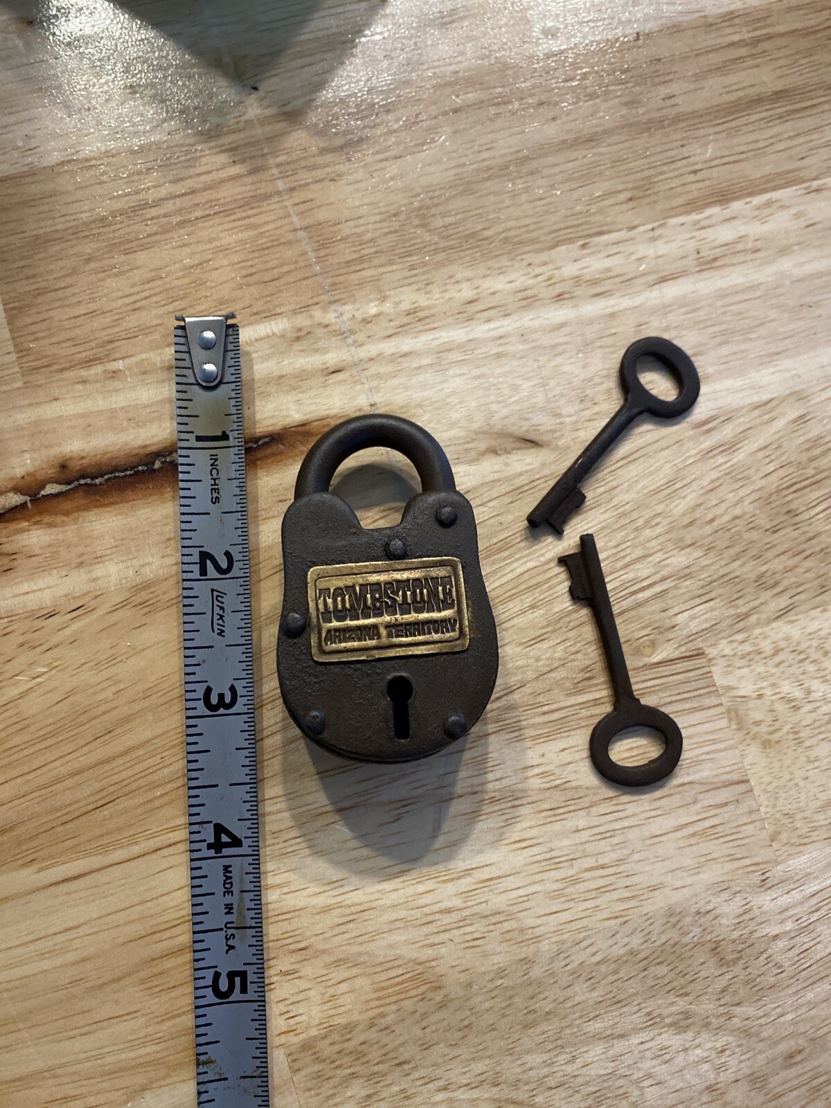 Wyatt Earp Tombstone Padlock Key Set Metal Lock Wyatt Earp Yellowstone ...