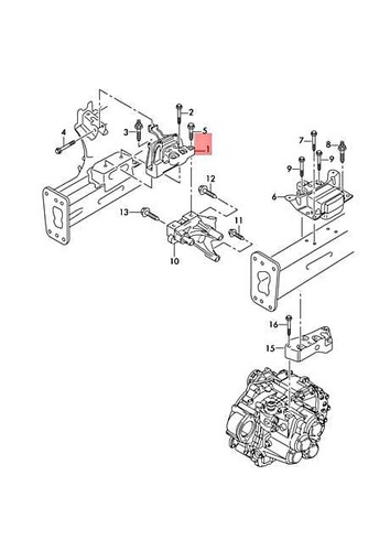 Genuine VW Tiguan Allspace BW2 Engine Mounting Right 3Q0199262N | eBay