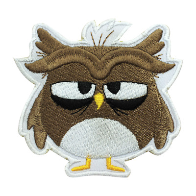 Owl patch, Kids Cartoon patch, Cute Owl patch Embroidered Iron on ...