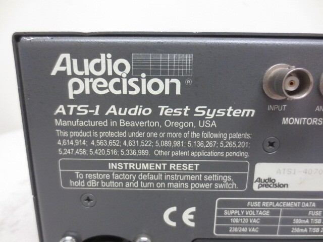 Audio Precision ATS-1 2-Channel Audio Test Measurement System | eBay