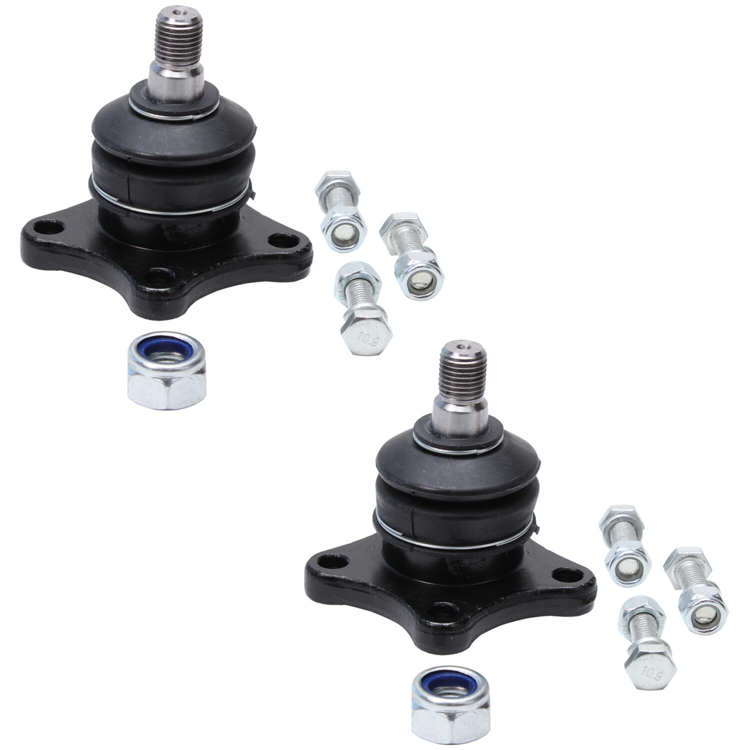 4pc Front Lower + Upper Ball Joints Suspension KIt for Mitsubishi ...