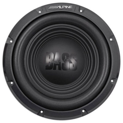 ALPINE 750 Watt 10" inch BassLine Series Single 4 Ohm Car Sub Subwoofer ...