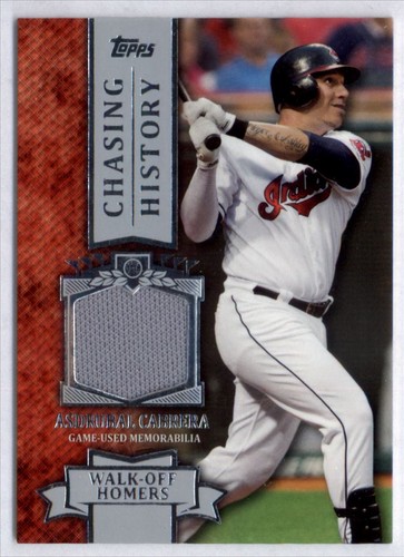 2013 Topps Chasing History Relics Gold Asdrubal Cabrera Cincinnati Reds ...
