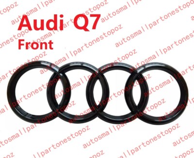 Q7 2016 ~ 2026 Front Gloss Black Badge RING RINGS 315mm For Audi Q7 ...