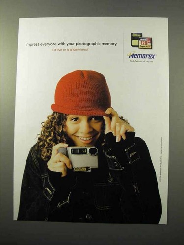 2000 Memorex Flash Memory Products Ad - Impress | eBay