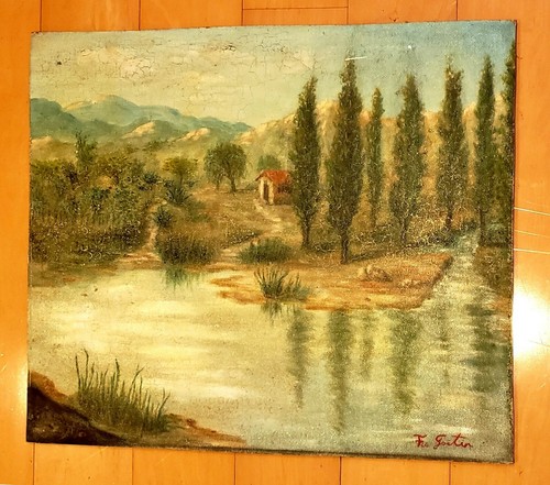 FRANCISCO GOITIA (1884-1960) OIL ON CANVAS SIGNED PAINTING | eBay