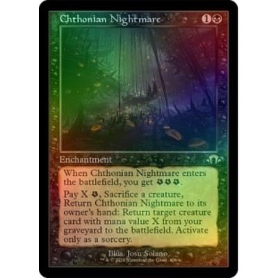 Foil Chthonian Nightmare (retro Frame) M/NM Magic MTG Modern Horizons 3 ...