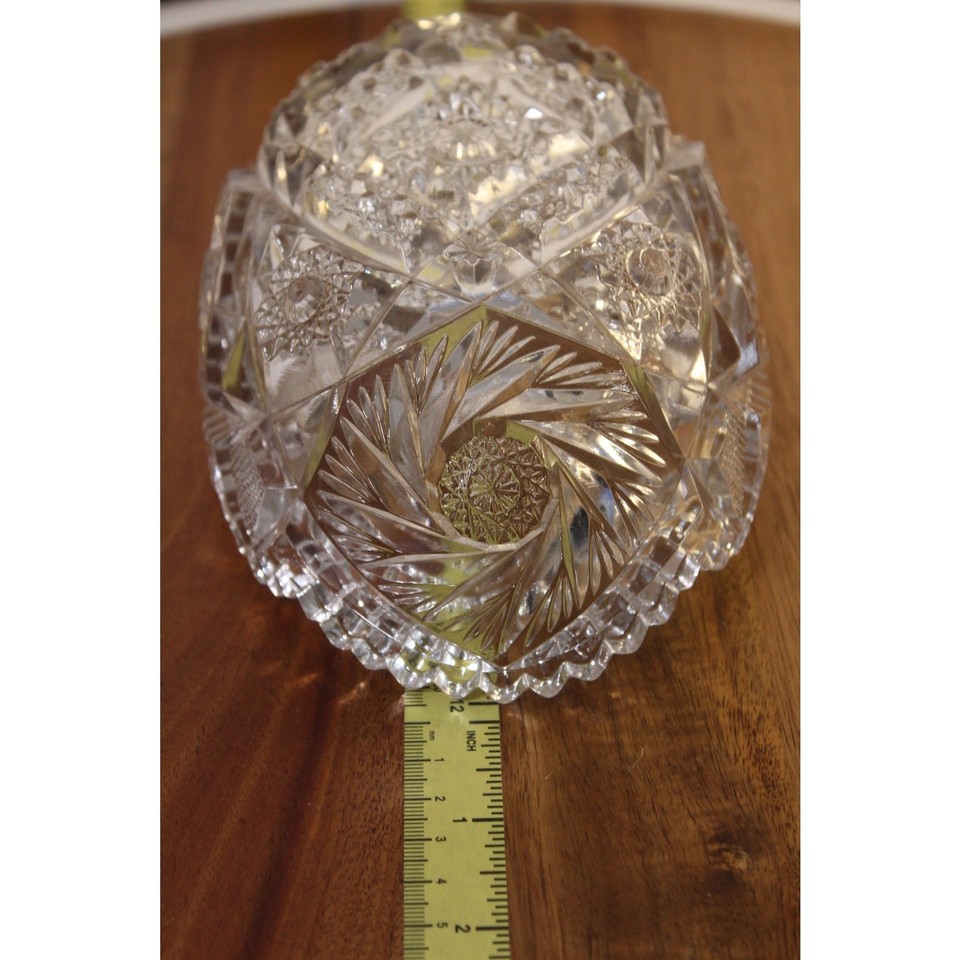 Rare Antique American Brilliant Period (ABP) Cut Glass Bowl - Art Cut ...
