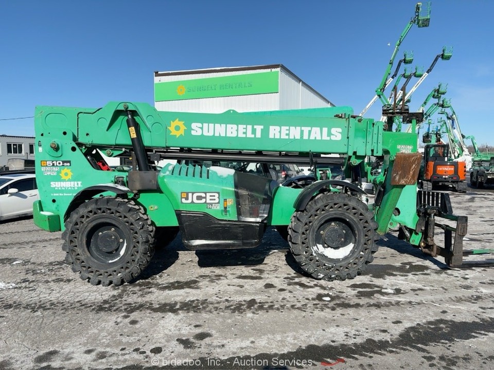2017 JCB 510-56 56' 10,000 lbs Telescopic Reach Forklift Cab ...