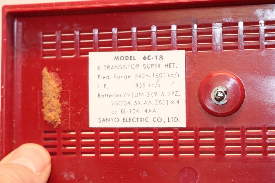 SANYO - Model 6C-18 - Transistor Radio – JAPAN – WORKING – w/CASE | eBay