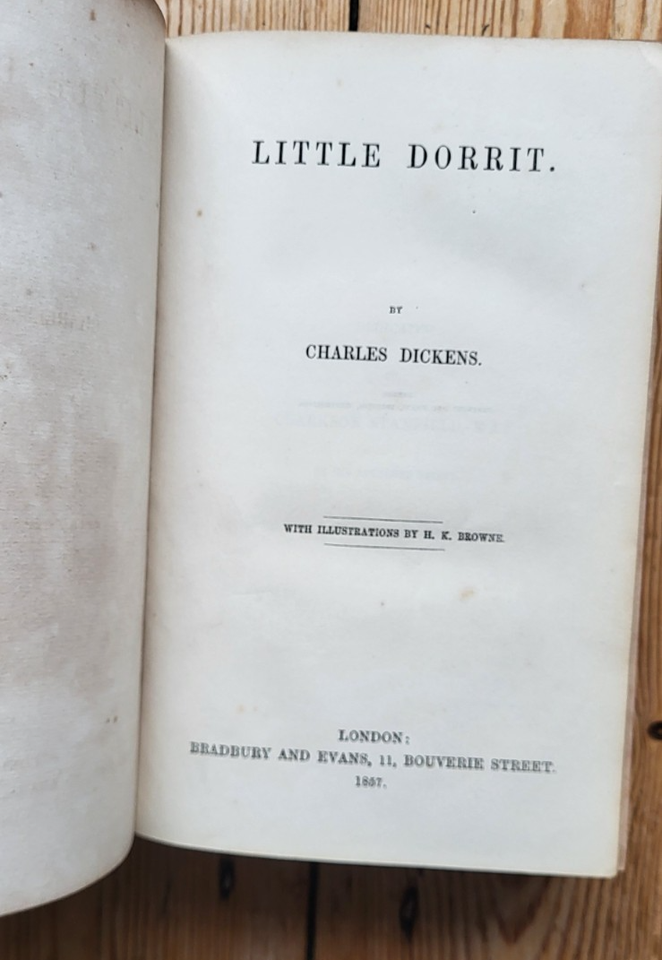 Charles Dickens Little Dorrit HB 1857 UK 1st Edition HB Fine Binding | eBay