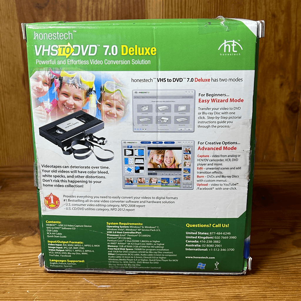 Honestech VHS to DVD 7.0 Deluxe Video Conversion Solution | eBay