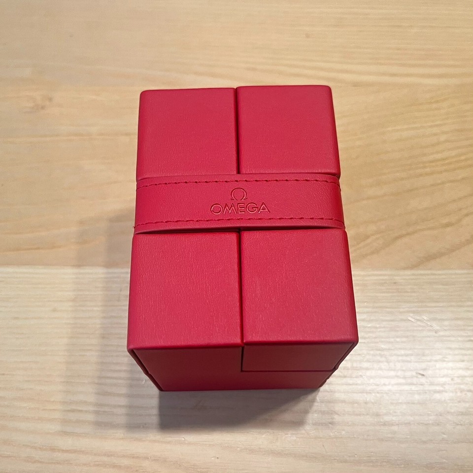 OMEGA Wooden Lacquered Empty Watch Box Wood Storage Box #21 | eBay