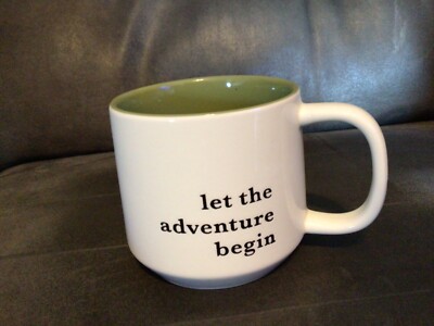 Threshold Stoneware "Let the Adventure Begin" Coffee Mug Wedding ...