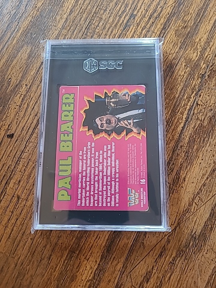 1995 Action Packed WWF Paul Bearer #16. SGC 7. NM. POP 1 None Higher ...