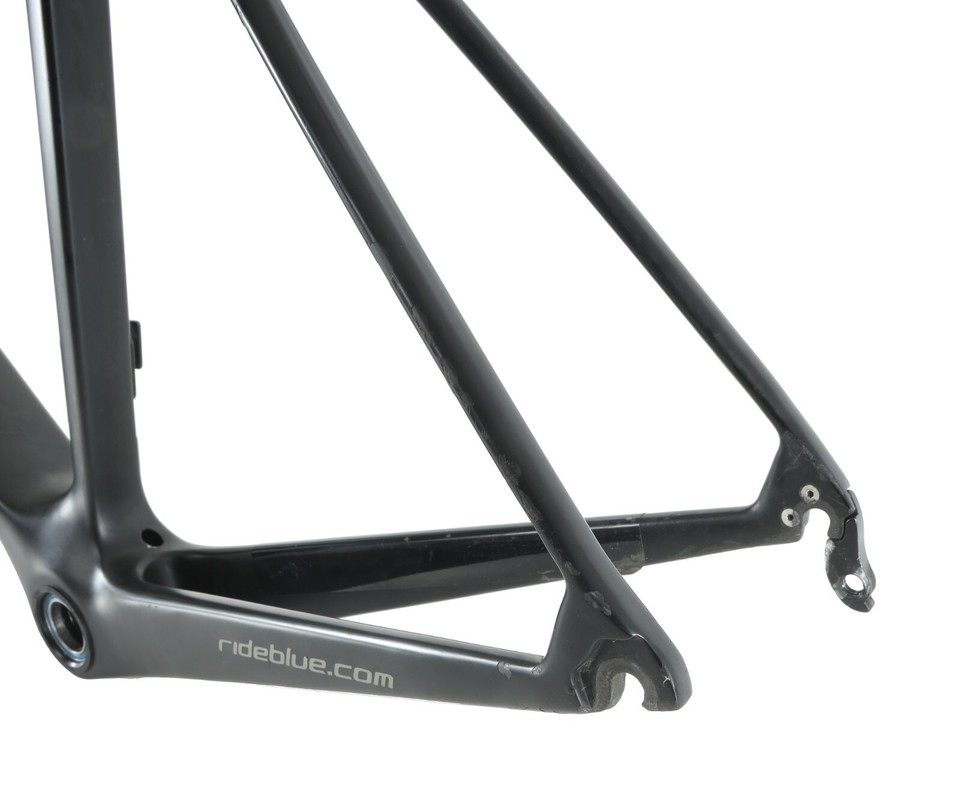 blue cycles Axino SL Carbon Road Bike Frameset MED 54cm Black Rim Brake ...