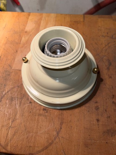 1930s Flush Mount Ceiling Light Fixture Antique Art Deco Gothic ...