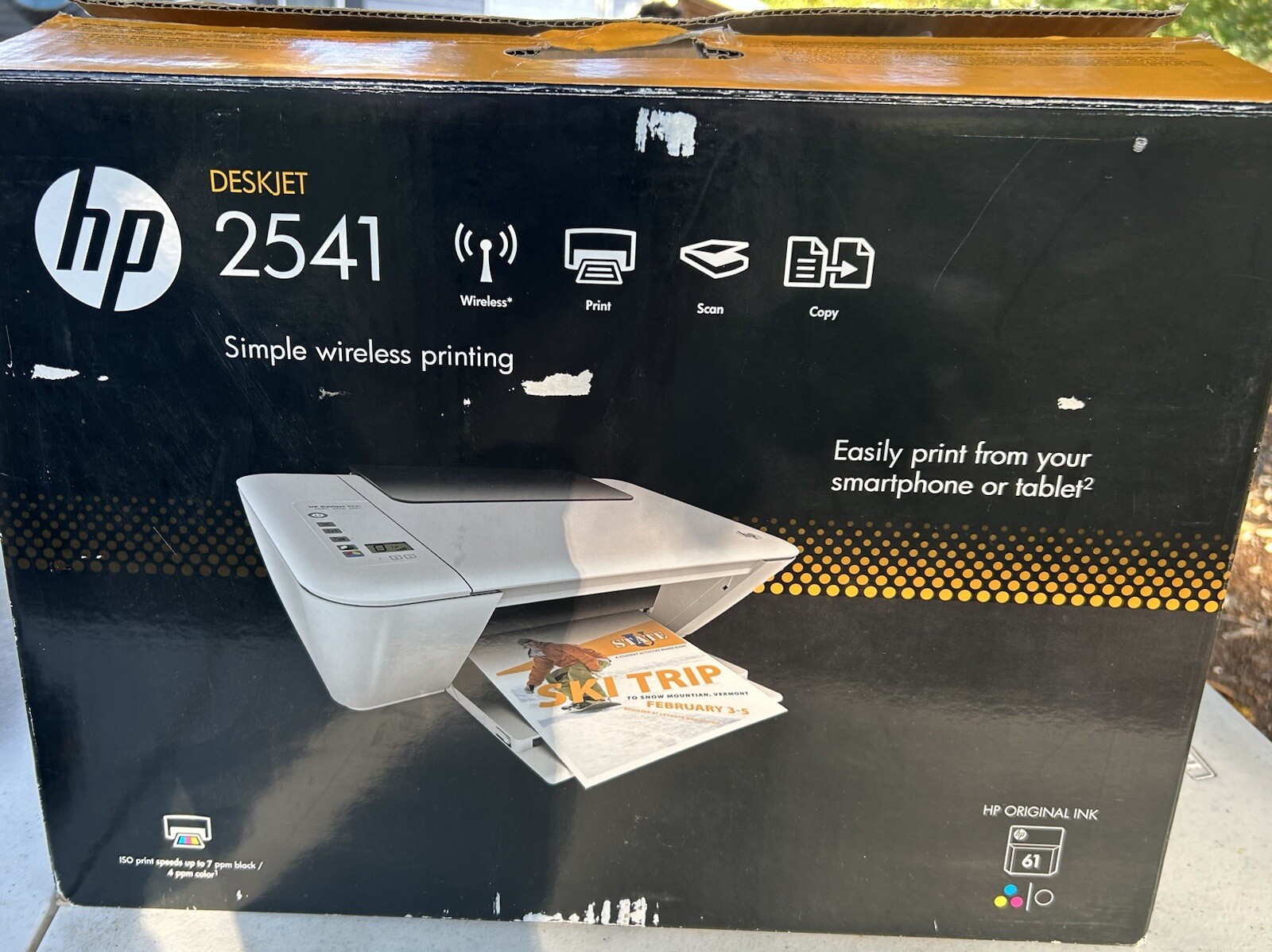 HP DeskJet 2541 All-in-One Printer - White 889894382504 | eBay