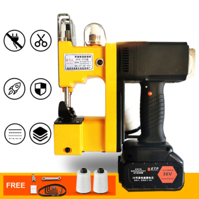 Portable Electric Bag Sewing Machine Sack Stitching Closer w/ 1x ...