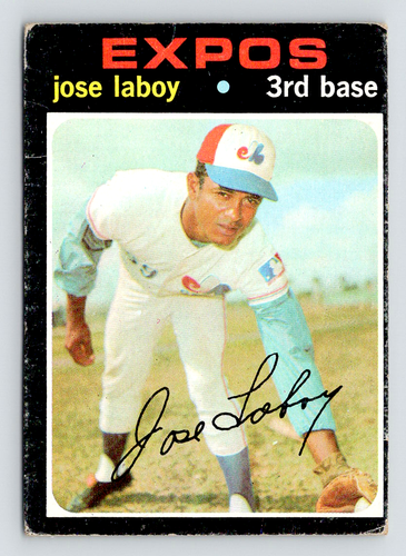 1971 Topps Card, #132 Jose Laboy, Montreal Expos | eBay