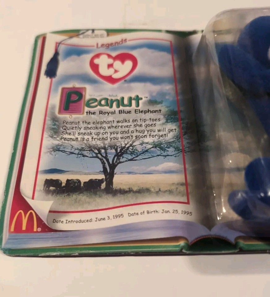 2000 TY Beanie Babies: McDonald's Legends- Peanut the Royal Blue ...