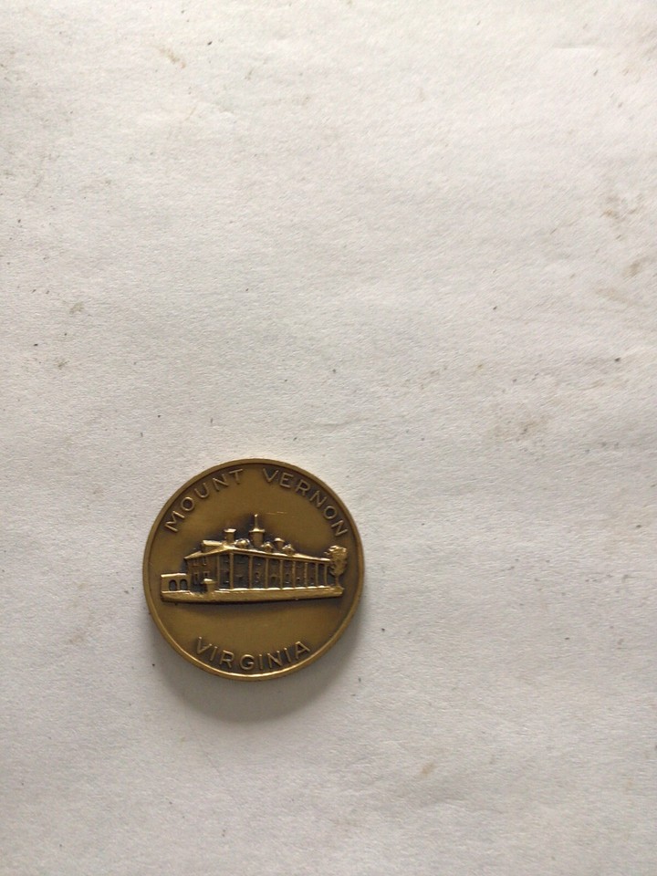 vintage bronze token coin George Washington President Coin collectible ...