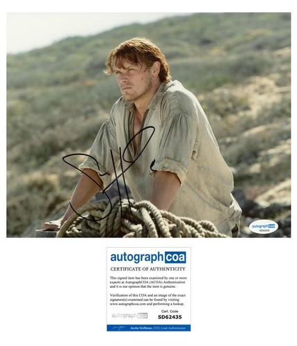 Sam Heughan "Outlander" AUTOGRAPH Signed 'Jamie Fraser' 8x10 Photo D ...