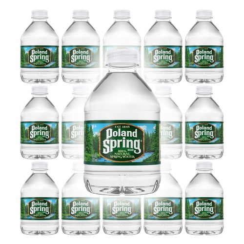 100% Natural Premium Spring Water - 8 Fl Oz Bottles | Pack of 16 ...