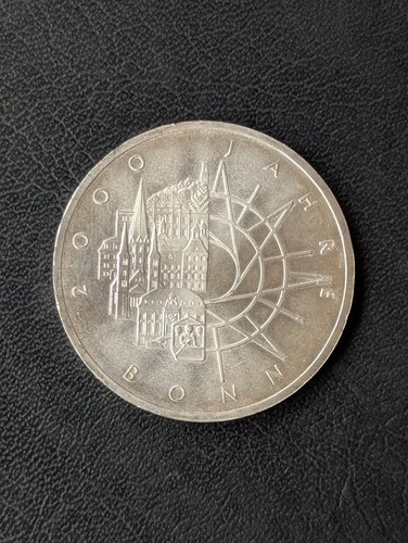 1989 D Germany-Federal Republic 10 Deutsche Mark 2000 Years Bonn Silver ...