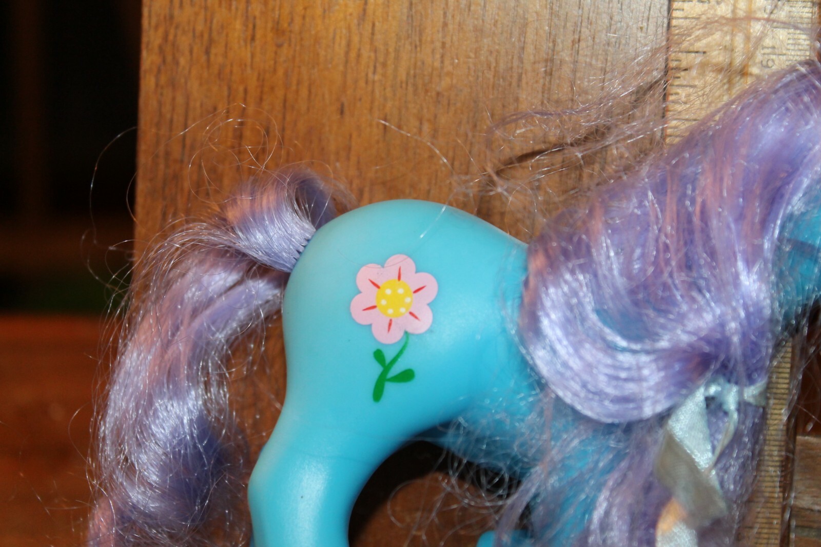 Light Blue My Little Pony Knock Off Pink Flower | eBay