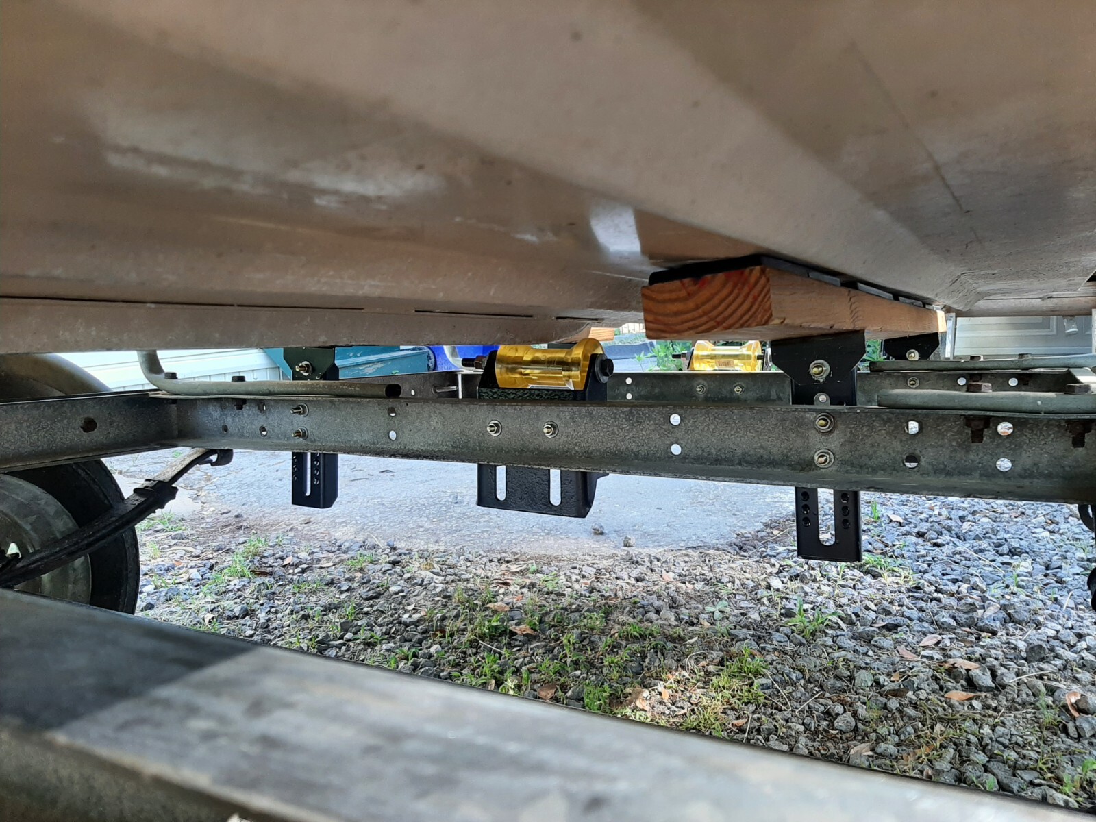 Slide Trailer Pads Bunk Glides Loading/Unloading Metal Fiberglass Boat ...
