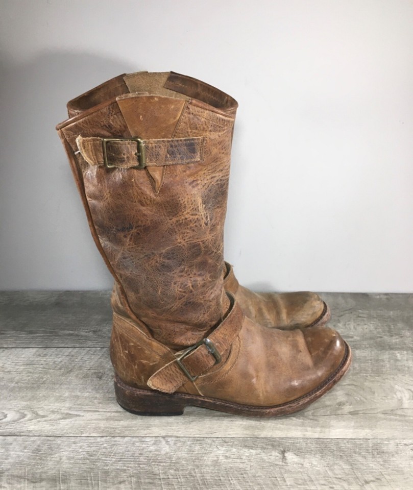 Freebird by Steven Madden Crosby Harness Leather Moto Biker Womens ...