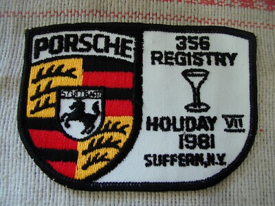 Porsche 356 Registry East Coast Holiday 1981 shoulder patch NOS | eBay