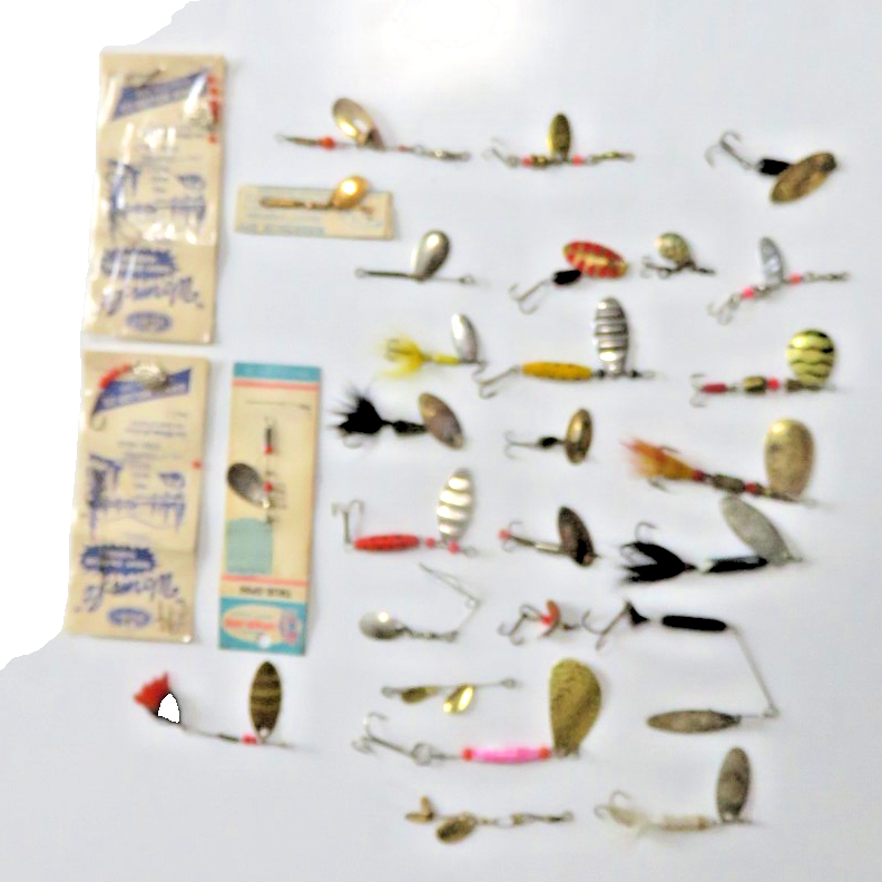 28 Vintage In-line Spinners Assorted Brands and Sizes Fishing Lures | eBay