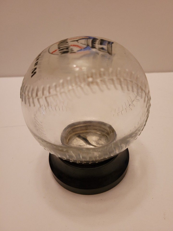 Vintage Washington Nationals Clear Glass Baseball Bank! | eBay
