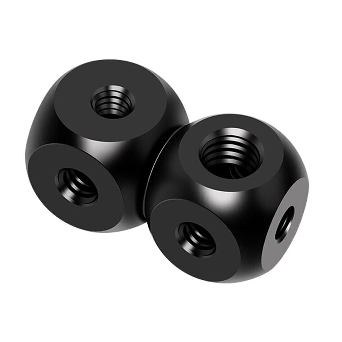 XT-XINTE 1/4 3/8 Screw Hole Adapter Dual Cubic Mount Cube Bracket for ...