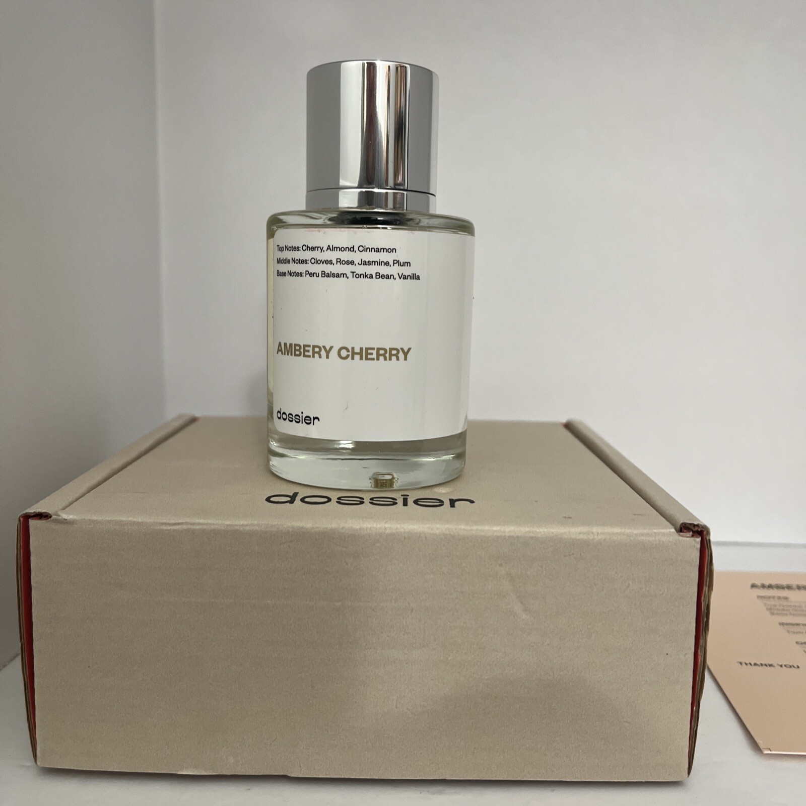 DOSSIER AMBERY CHERRY EDP Vegan Perfume Fragrance Parfum Spray 1.7 oz ...