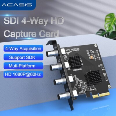 ACASIS 4-channel PCIe capture card 4-channel SDI capture card 1080P ...